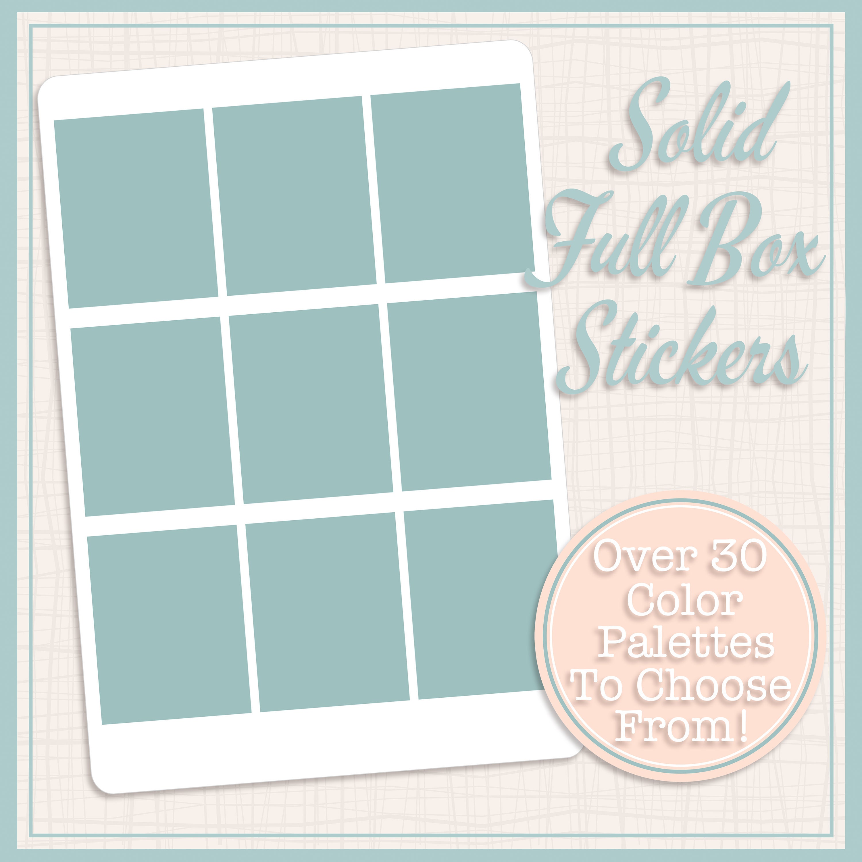 Card Making & Stationery 9 Stickers Total Solid Full Box Stickers ...