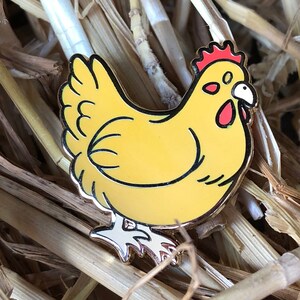 Chicken Pin Backyard Chickens Enamel Pin Urban Farmer - Etsy