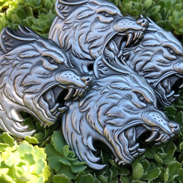 Wolf Pin - Etsy