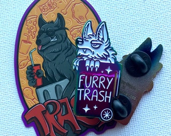 Furry pins | Etsy