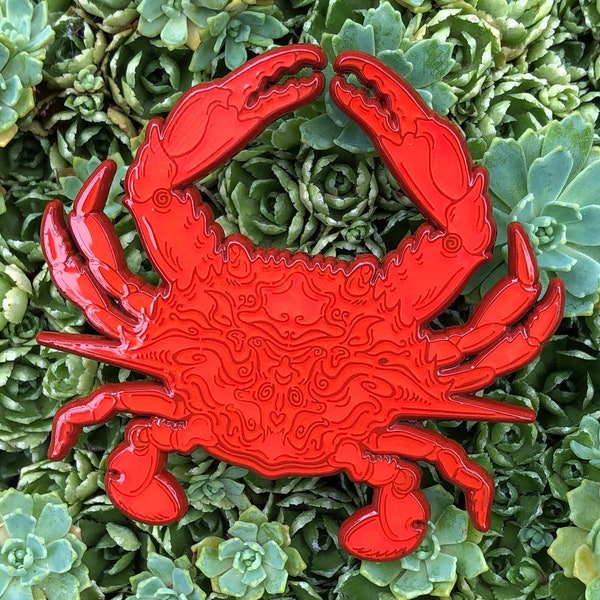 Crab Pin - Etsy