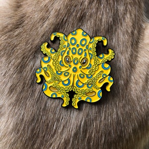 Blue Ring Enamel Pin - Etsy