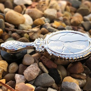 Mirror Enamel Pin, Victorian Gothic 3D Finish Silver, - Etsy