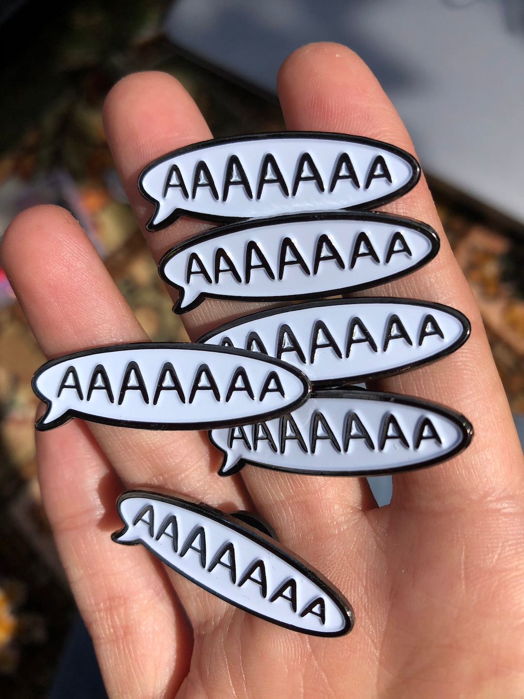 AAAAA Scream Enamel Pin B GRADES - Etsy