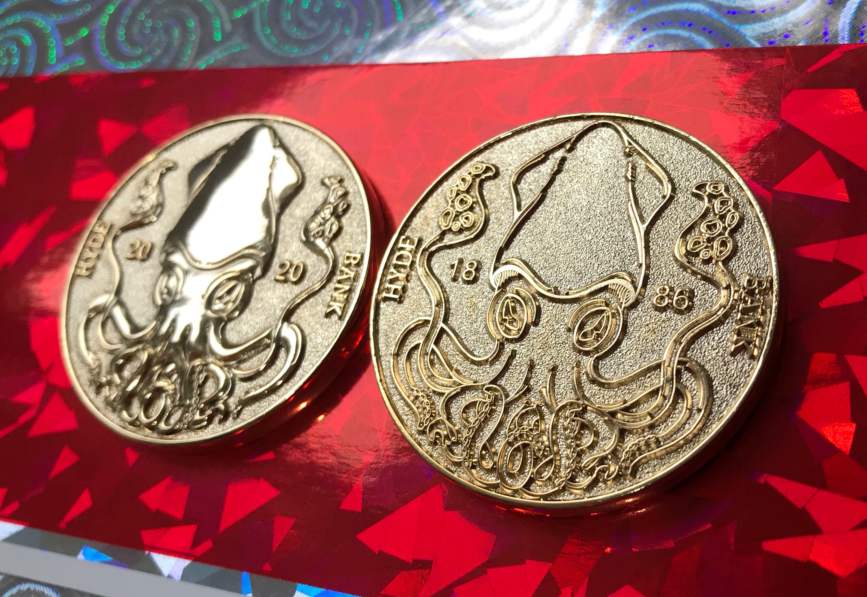 Gold Squid Coin | Etsy