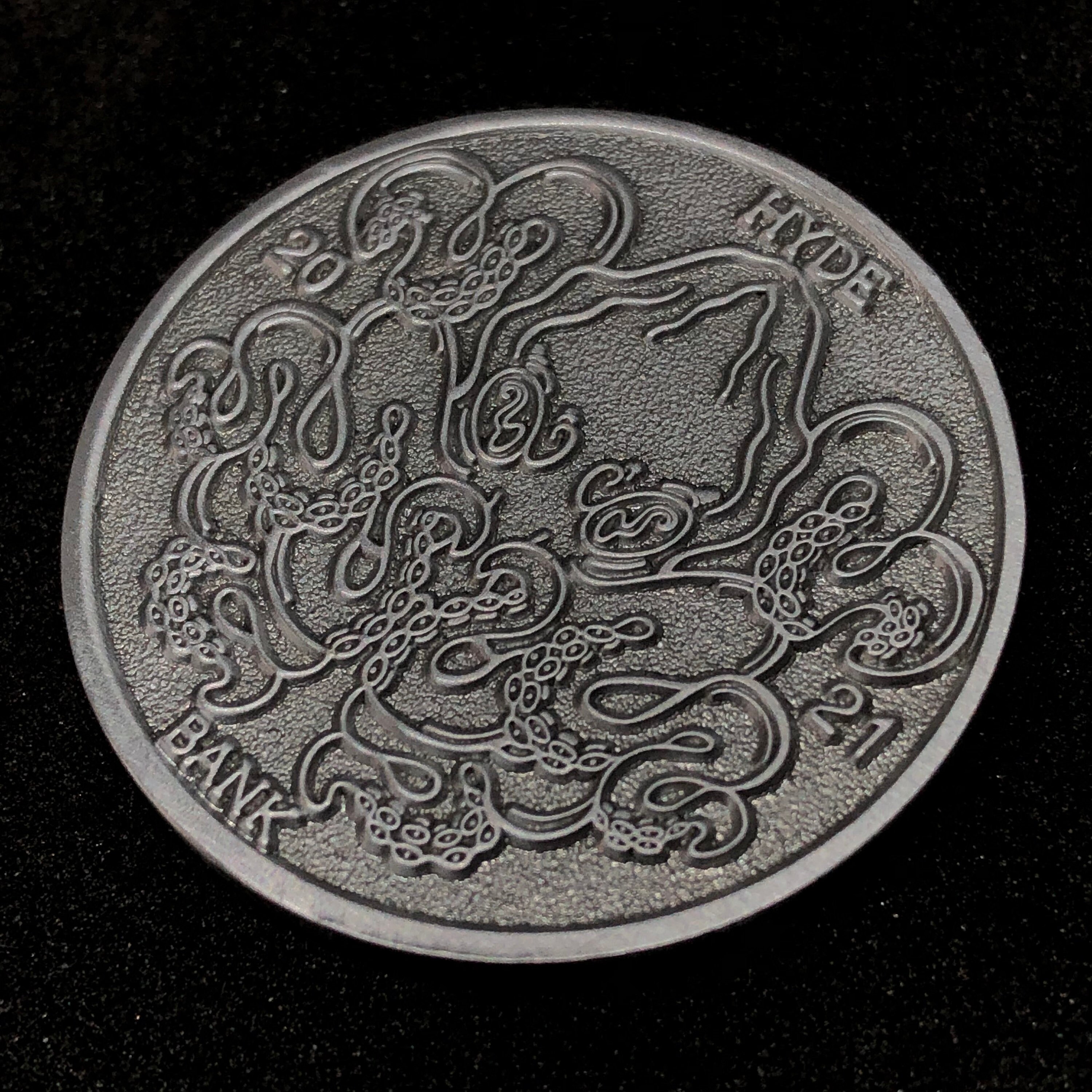 5 x Antique Silver Octopus Coins | Etsy