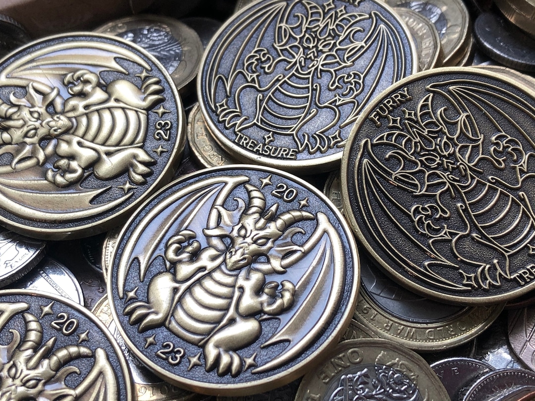 Antique Gold Dragon Coin (read Desc.) - Etsy