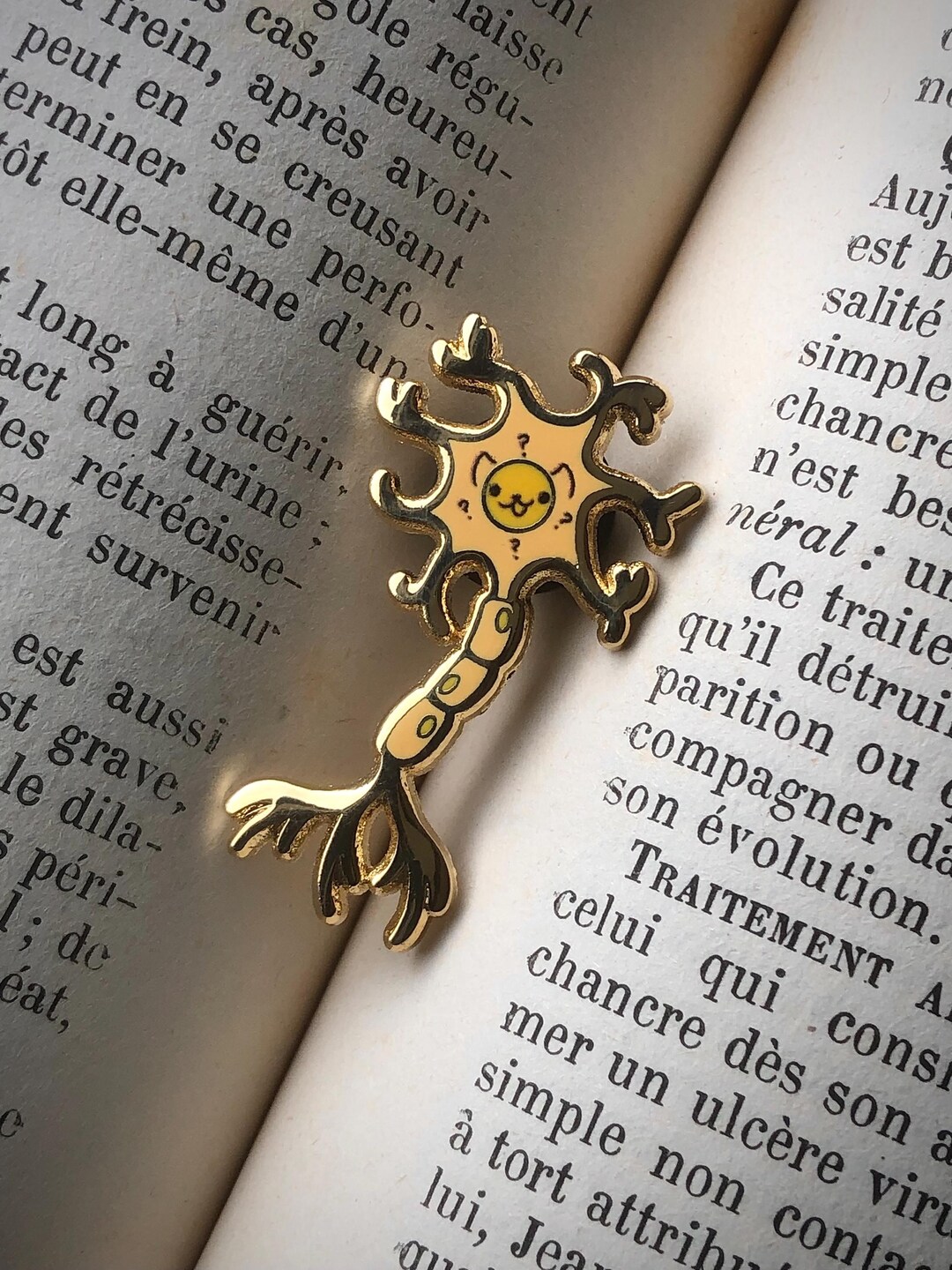 Silly Brain Cell Enamel Pin, Neurone, Ganglion Pin Badge, Gift for ...