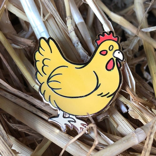 Chicken Pin Backyard Chickens Enamel Pin Urban Farmer - Etsy