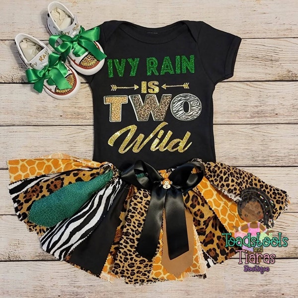 Two Wild Birthday Girl Outfit - Etsy