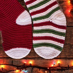 Crochet Pattern: Christmas Stocking in 2 Versions - Crochet Holiday ...