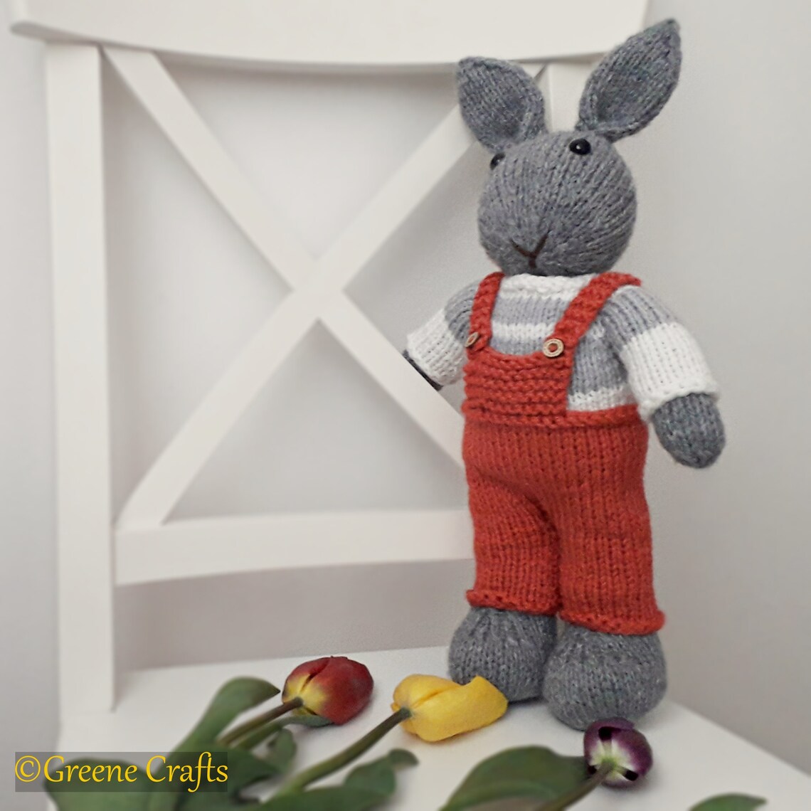 Knit Toy Pattern DIY Bunny Boy Soft Toy Pattern Knitted - Etsy