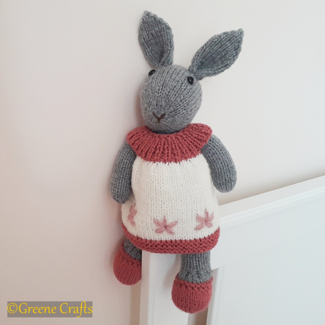 Knit Toy Pattern DIY Bunny Girl Soft Toy Pattern - Etsy