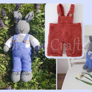 Knit Toy Pattern DIY Bunny Boy Soft Toy Pattern - Etsy