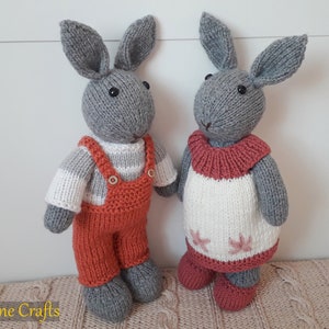 Knit Toy Pattern DIY Bunny Soft Toy Pattern Knit Easter - Etsy