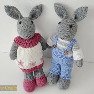 Knit Toy Pattern DIY Bunny Soft Toy Pattern Knit Easter - Etsy