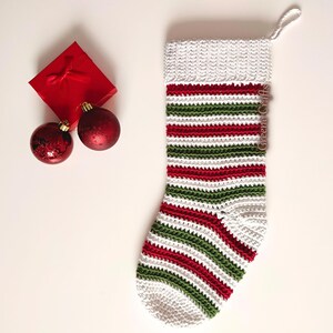 Crochet Pattern: Christmas Stocking in 2 Versions - Crochet Holiday ...