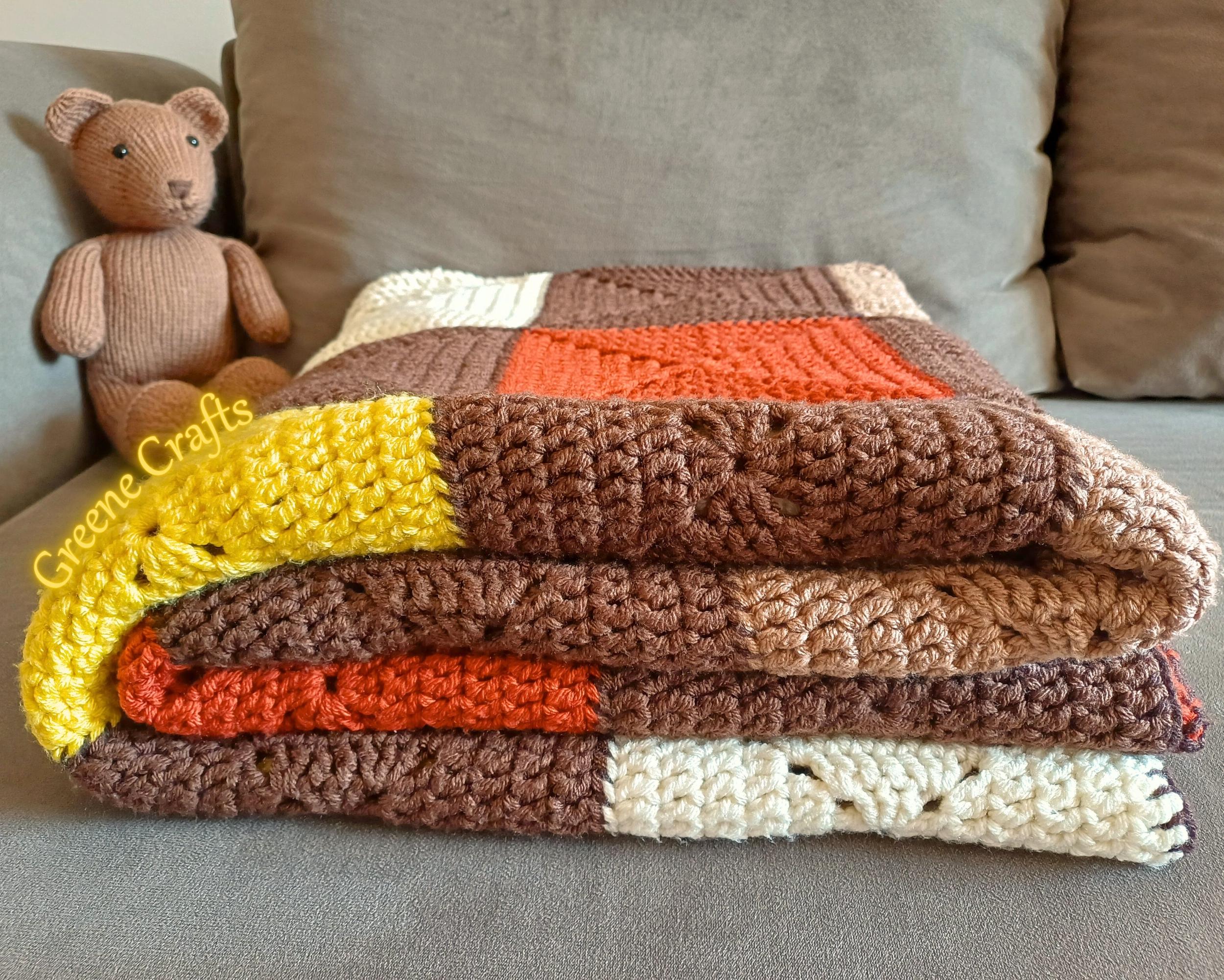 Granny Square Crochet Blanket Pattern: Beginner-friendly, 25 Sizes (PDF ...