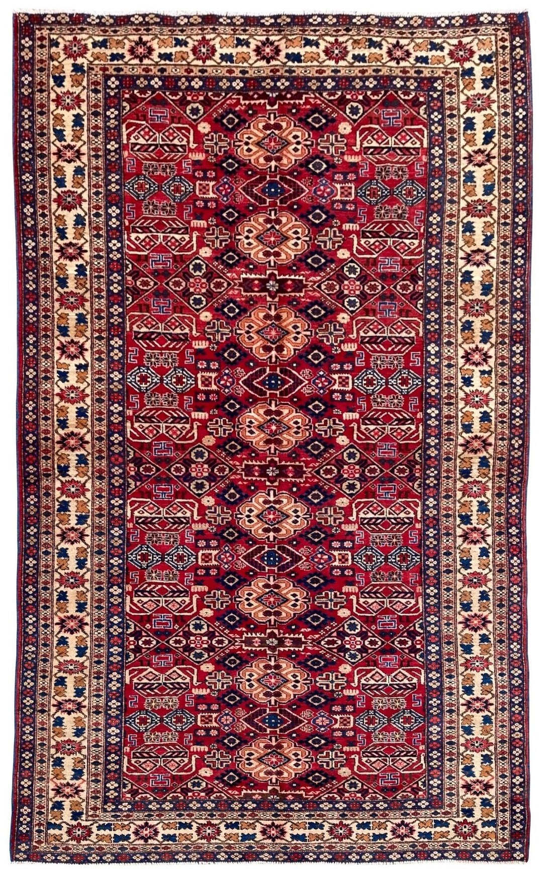 Antique Caucasian Shirvan Carpet 2.67m X 1.60m - Etsy