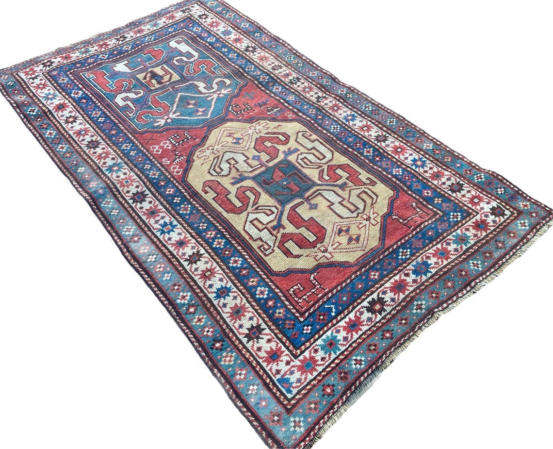 Antique Caucasian Chondoresk Rug 1.94m X 1.17m - Etsy