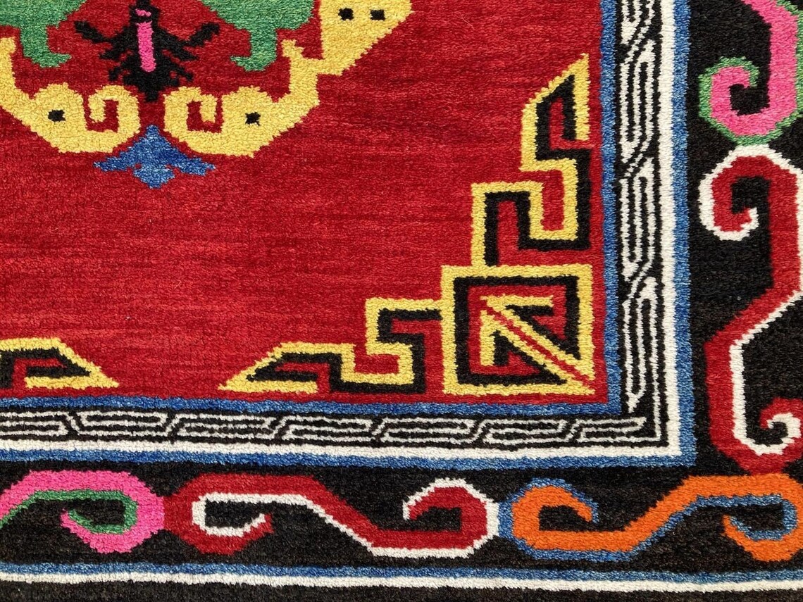 Antique Tibetan Rug 1.70m X 0.97m - Etsy