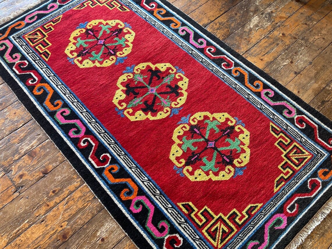 Antique Tibetan Rug 1.70m X 0.97m - Etsy