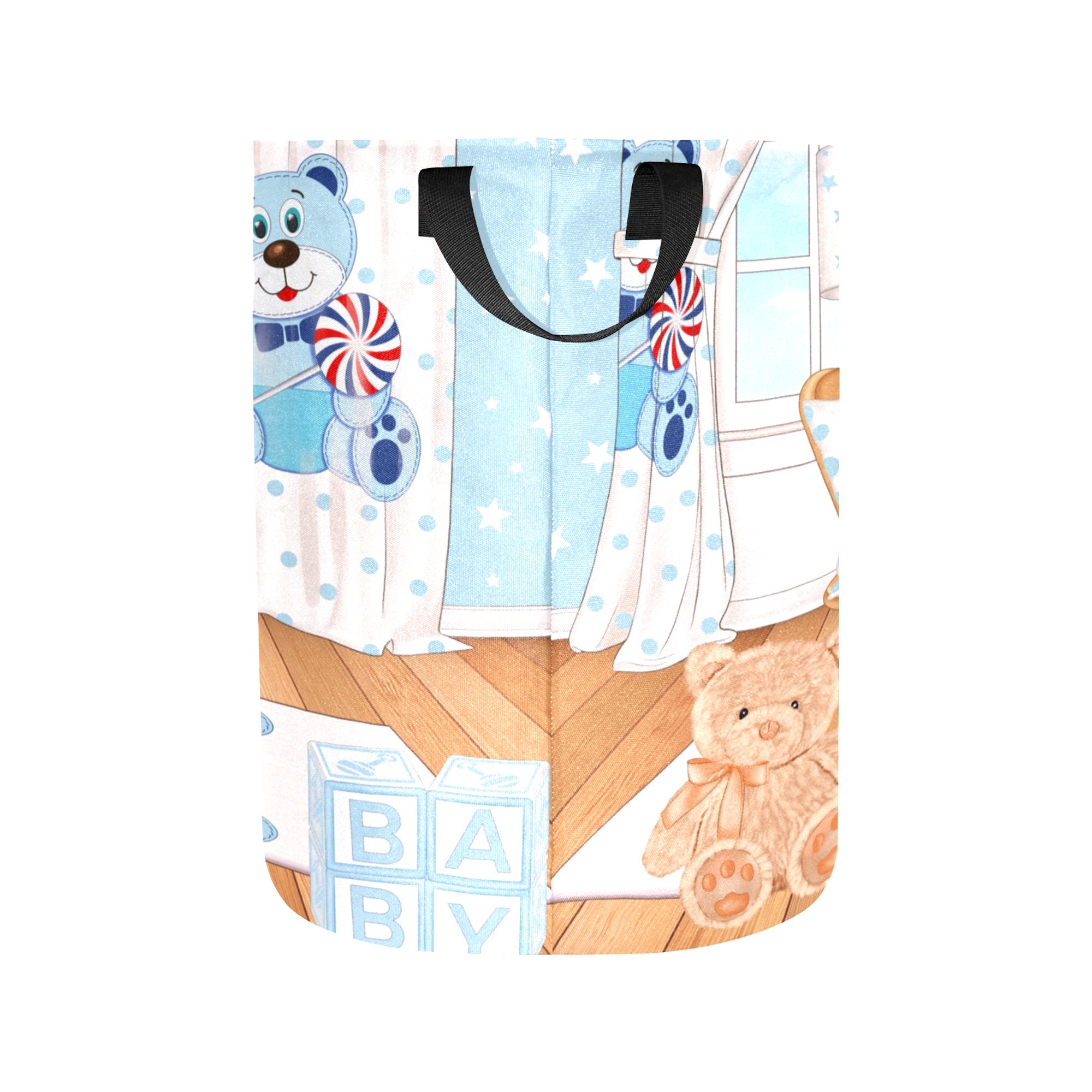 Blue Teddy Bear Laundry Basket - Etsy