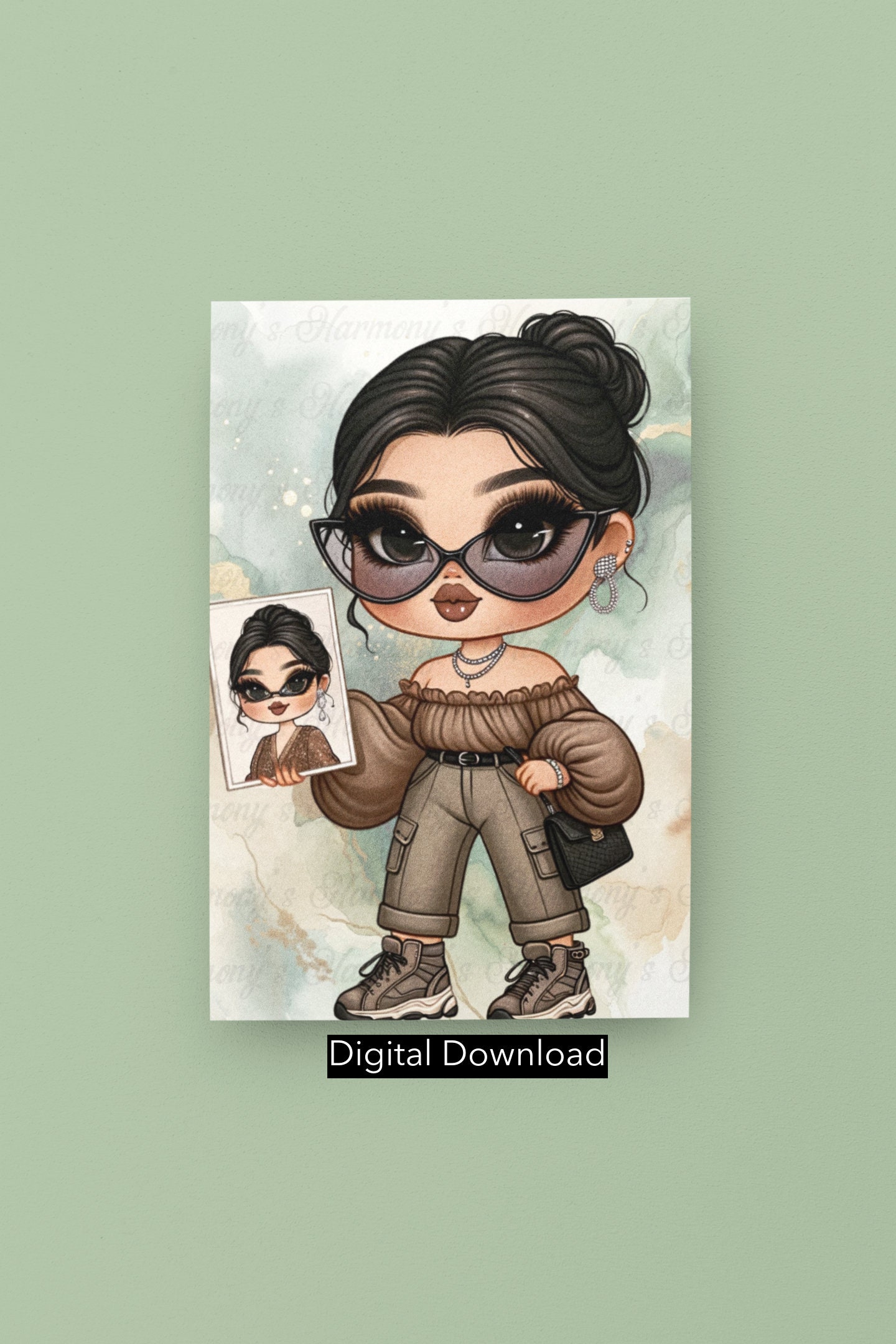 Chibi Doll Printable Notebook Cover Planner Cover Spiral - Etsy