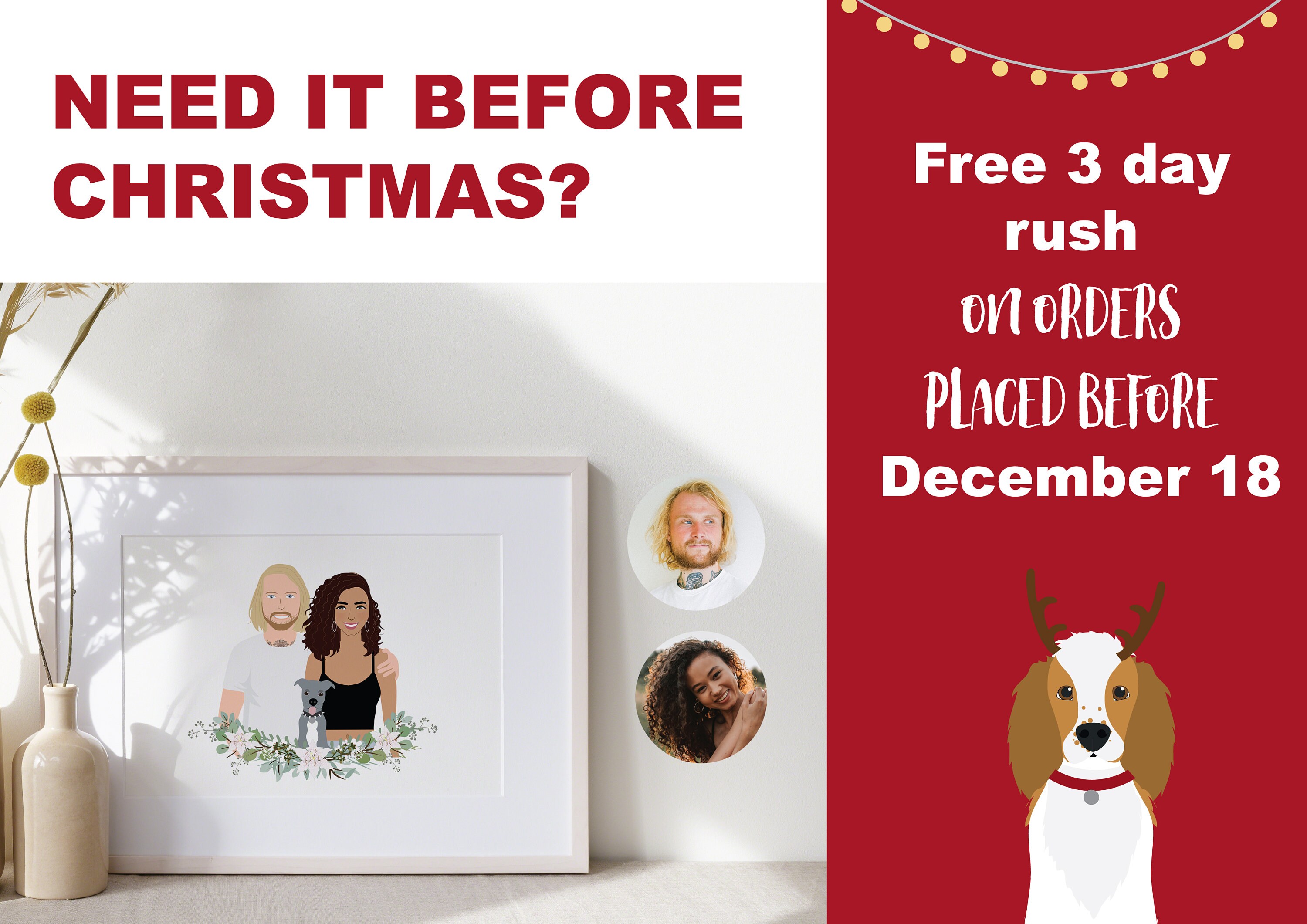 Custom Illustrated Cartoon Portrait Sentimental Home Decor - Etsy