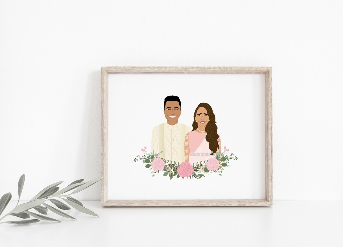 Custom Illustrated Cartoon Portrait Sentimental Home Decor - Etsy