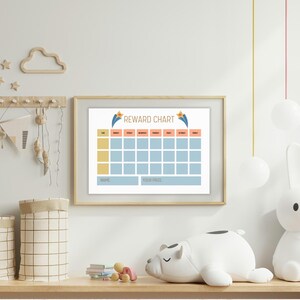 Sticker Chart, Blue Star Kids Reward Chart, Behavior Chore Chart, Potty ...