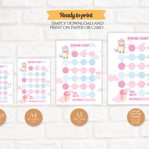 Reward Chart, 2 for 1 Toddler Sticker Chart, Chore Chart, Kindergarten ...
