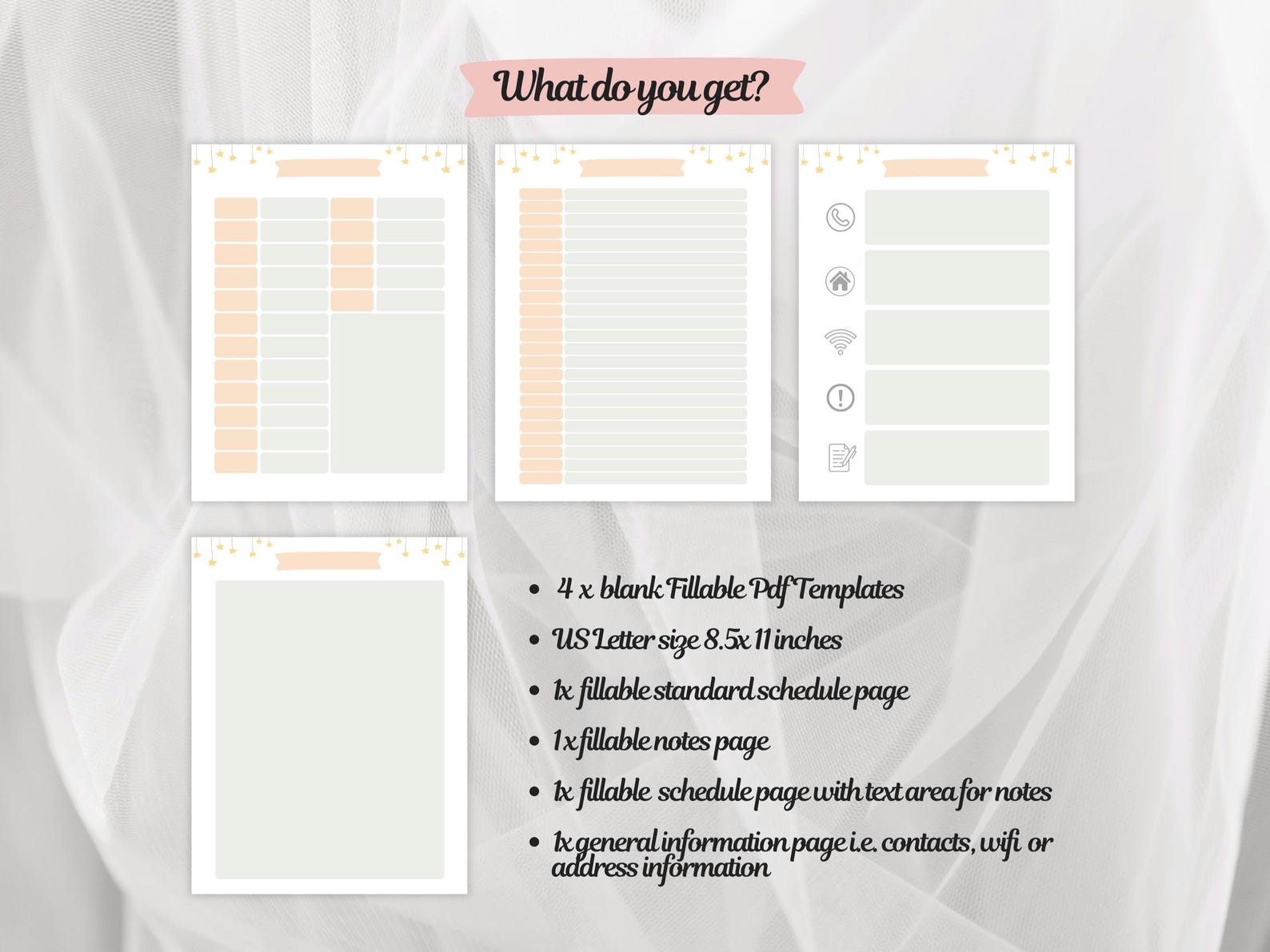 Baby Toddler Schedule, Babysitter Template, Editable Fillable Pdfs ...