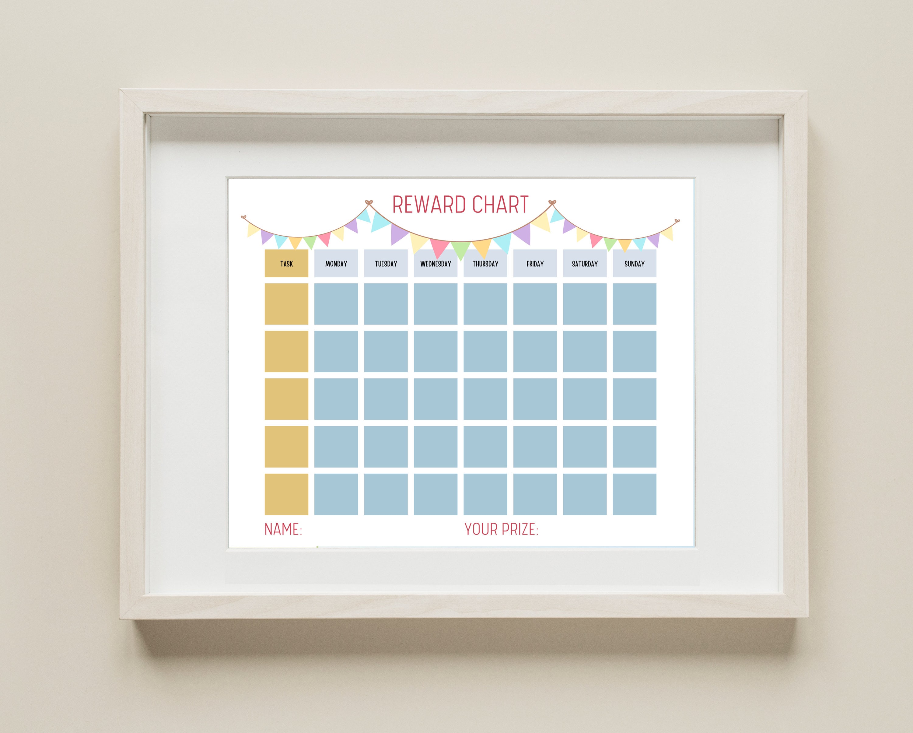 Kids Reward Chart, 2 for 1 Chore Chart, Sticker Chart, Toddler Star ...