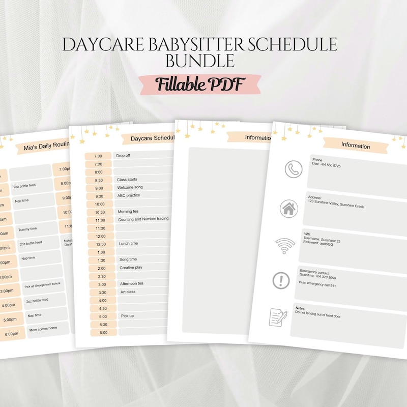 Baby Schedule - Etsy