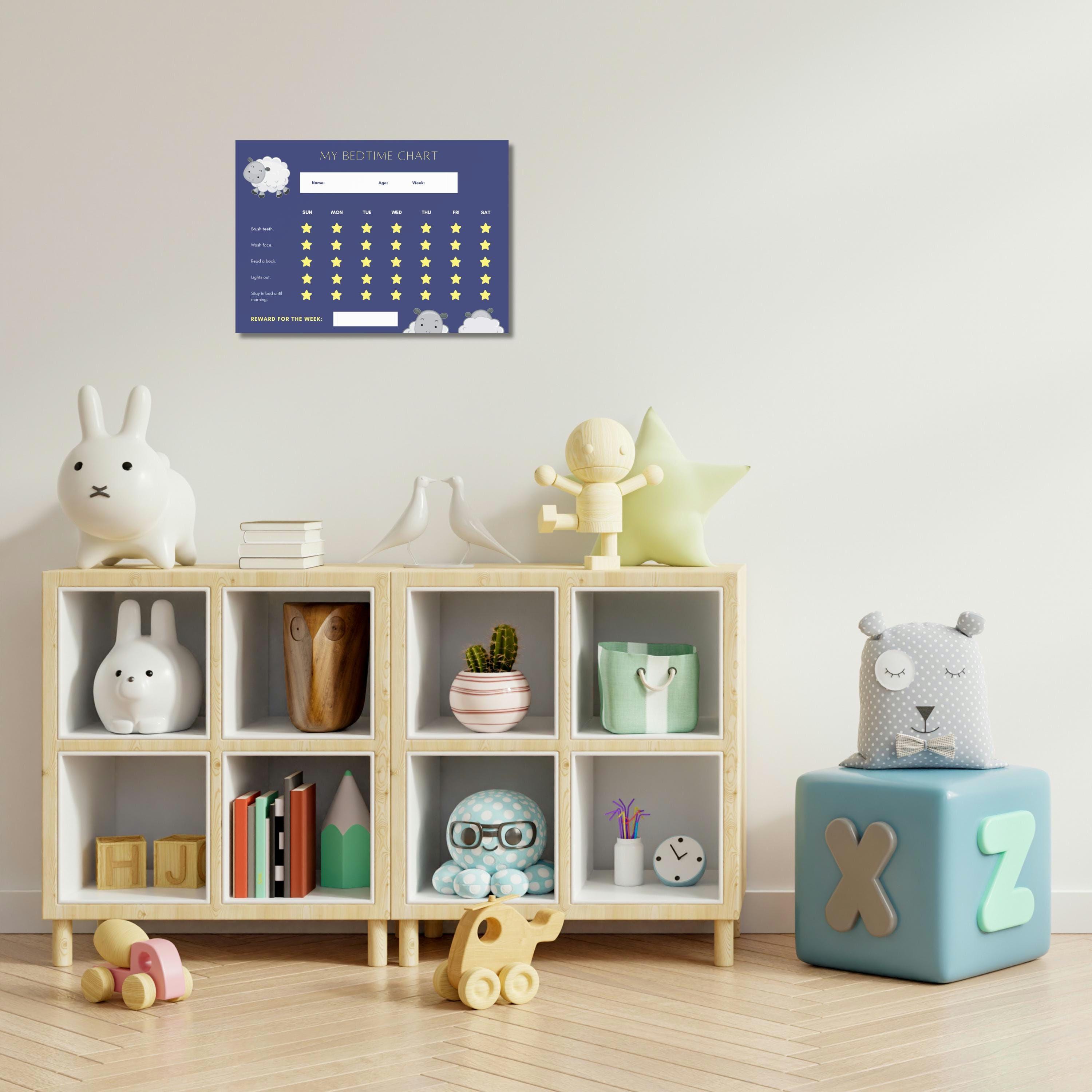 Bedtime Reward Chart, Sleep Chart, Sleep Planner, Toddler Routine ...