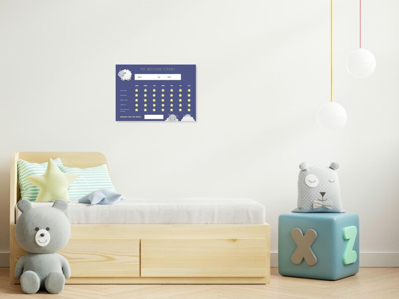 Bedtime Reward Chart, Sleep Chart, Sleep Planner, Toddler Routine ...