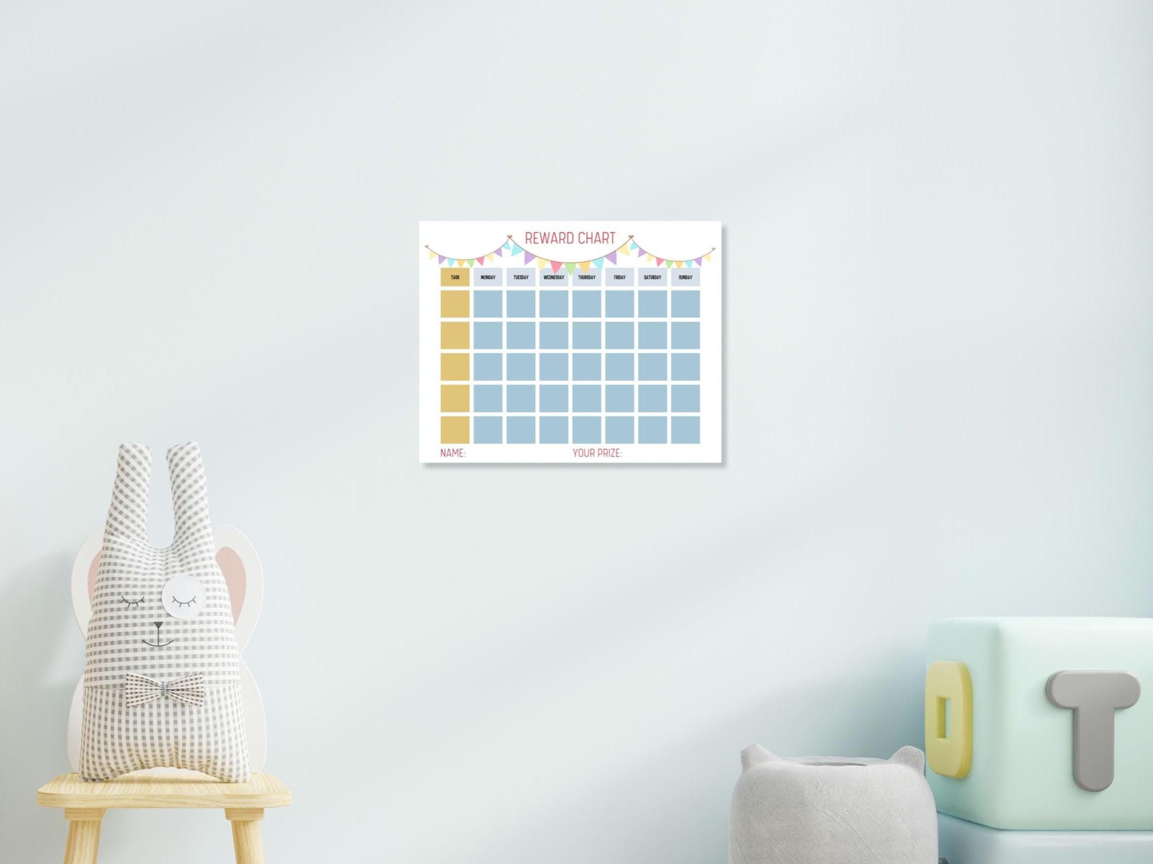 Reward Jar A4 Kids Star Reward Chart With 77 Star Stickers - Behaviour ...