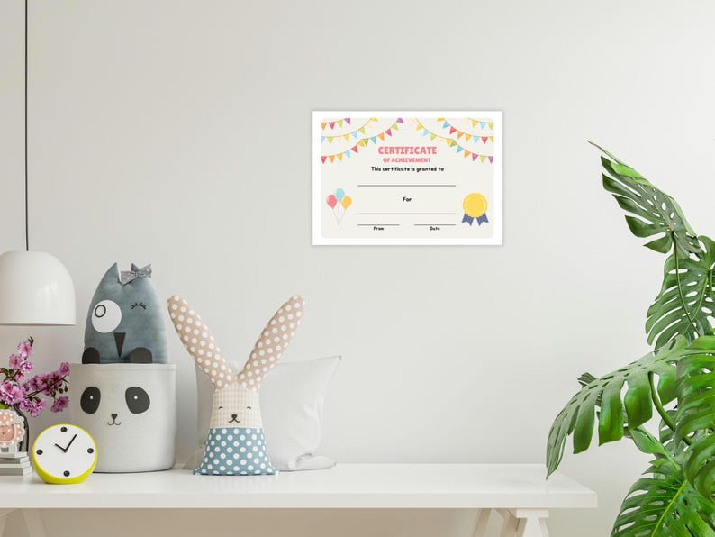 Kids Award Certificate, Editable PDF, Certificate of Achievement ...