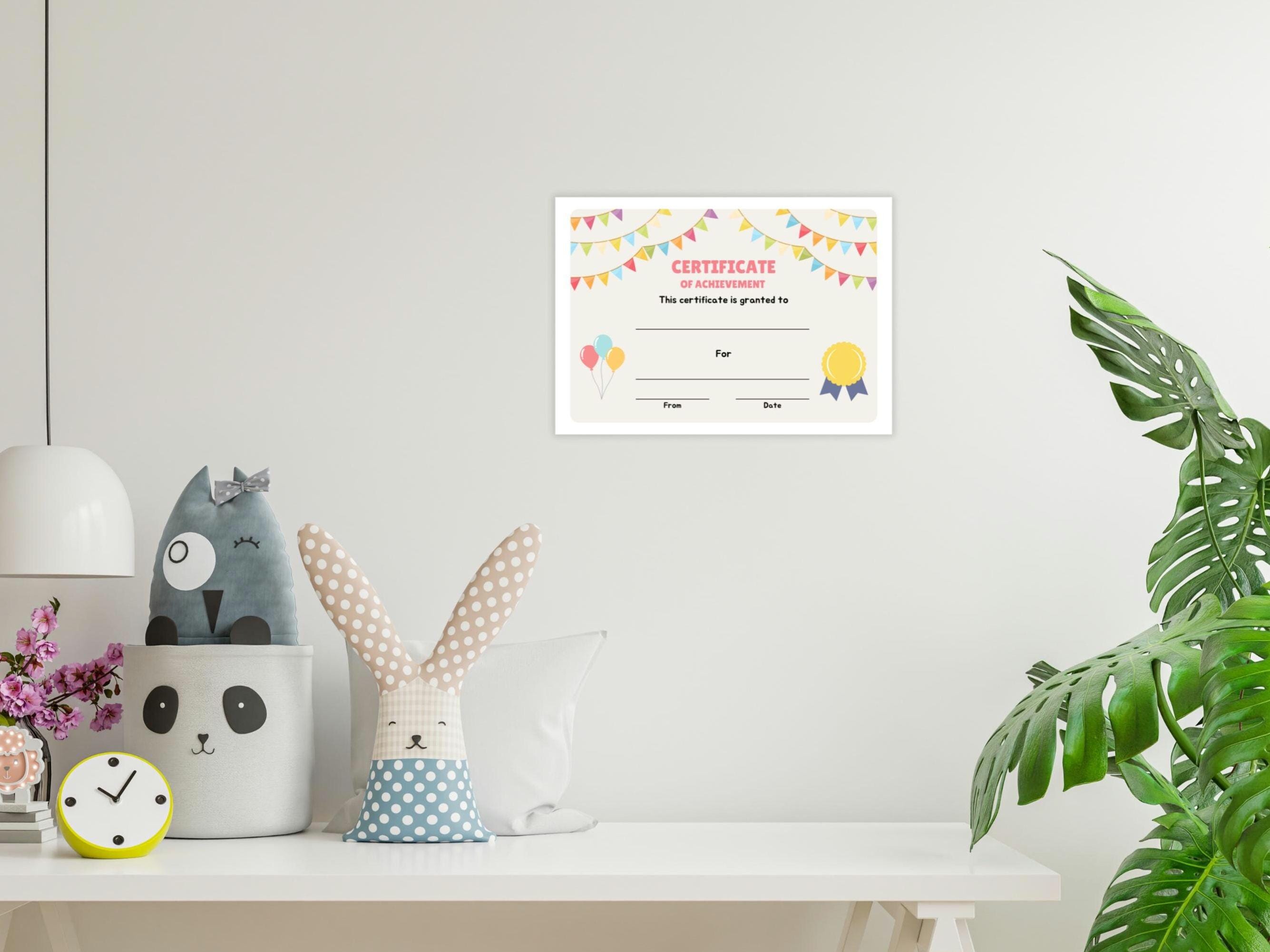Kids Award Certificate, Editable PDF, Certificate of Achievement ...