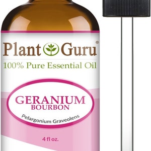 Geranium Essential Oil Bourbon 100% Pure Natural Therapeutic Grade ...