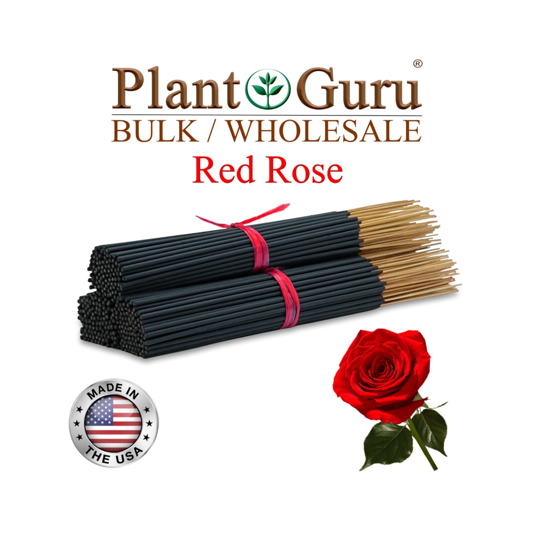 RED ROSE Incense Sticks 11 Handmade Hand Dipped Bulk Wholesale - Etsy