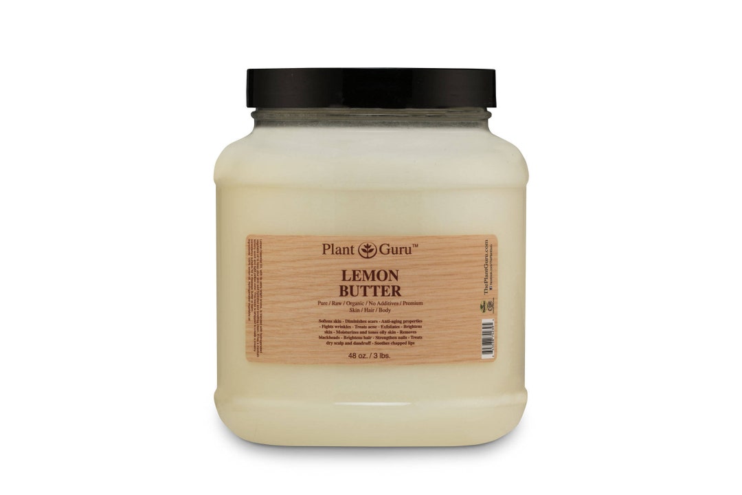 Lemon Body Butter 100% Pure Raw Fresh Natural Cold Pressed. Skin, Hair ...