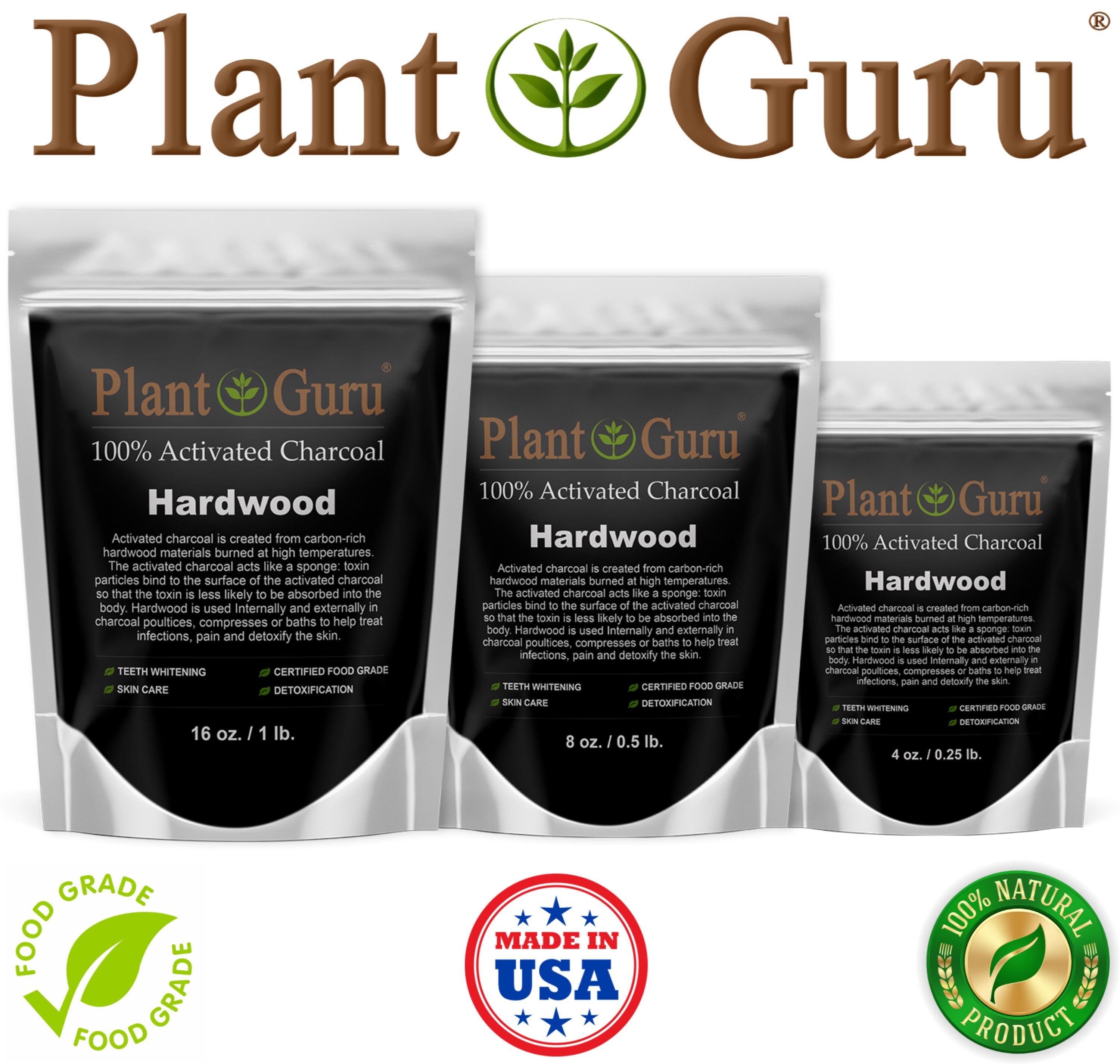 Activated Charcoal Powder 100% Pure Natural FOOD GRADE Coconut | Etsy