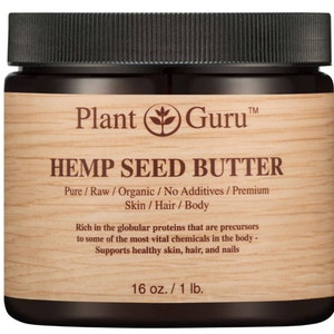 Hemp Seed Body Butter 100% Pure Raw Fresh Natural Cold Pressed. Skin ...