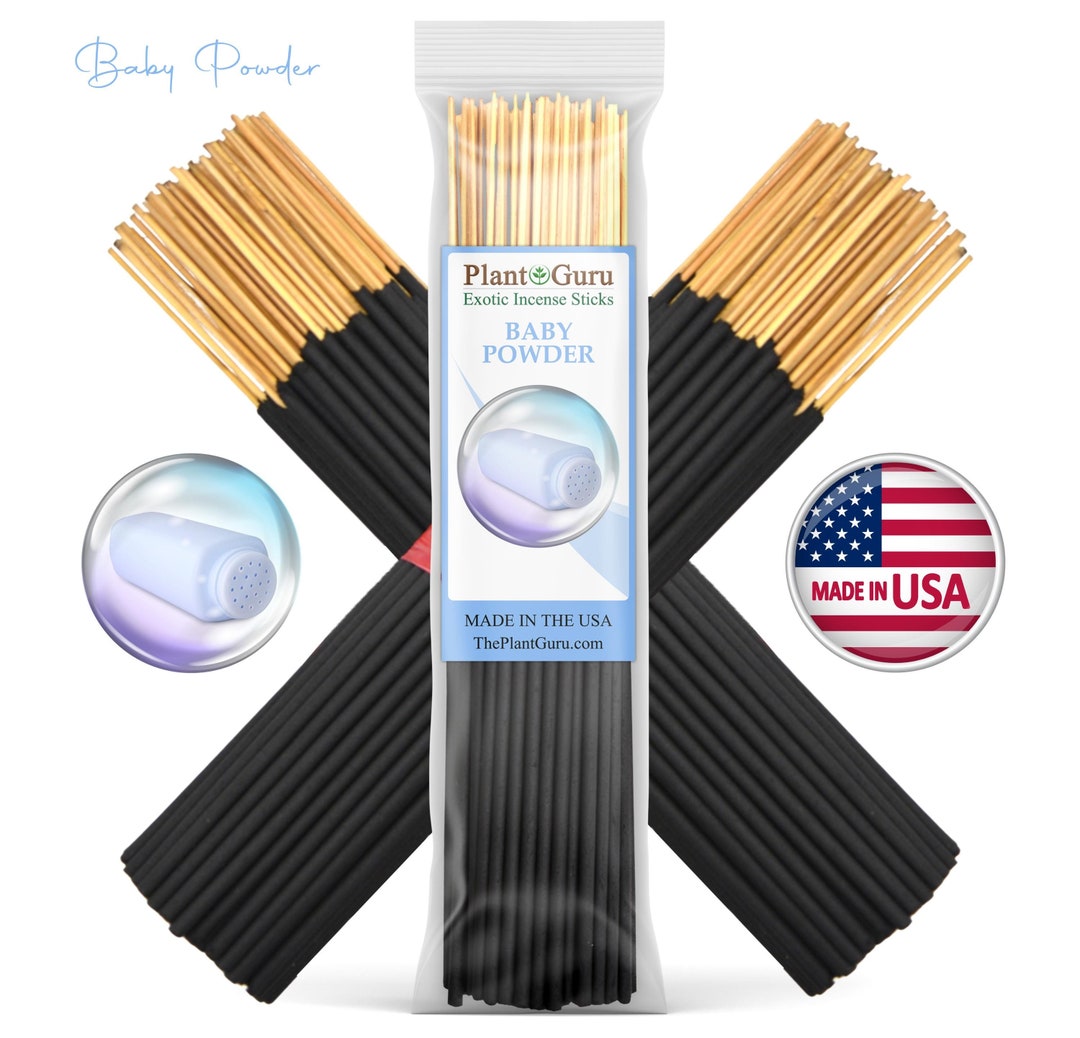 BABY POWDER Incense Sticks 7" Handmade Hand Dipped Bulk Wholesale - Etsy