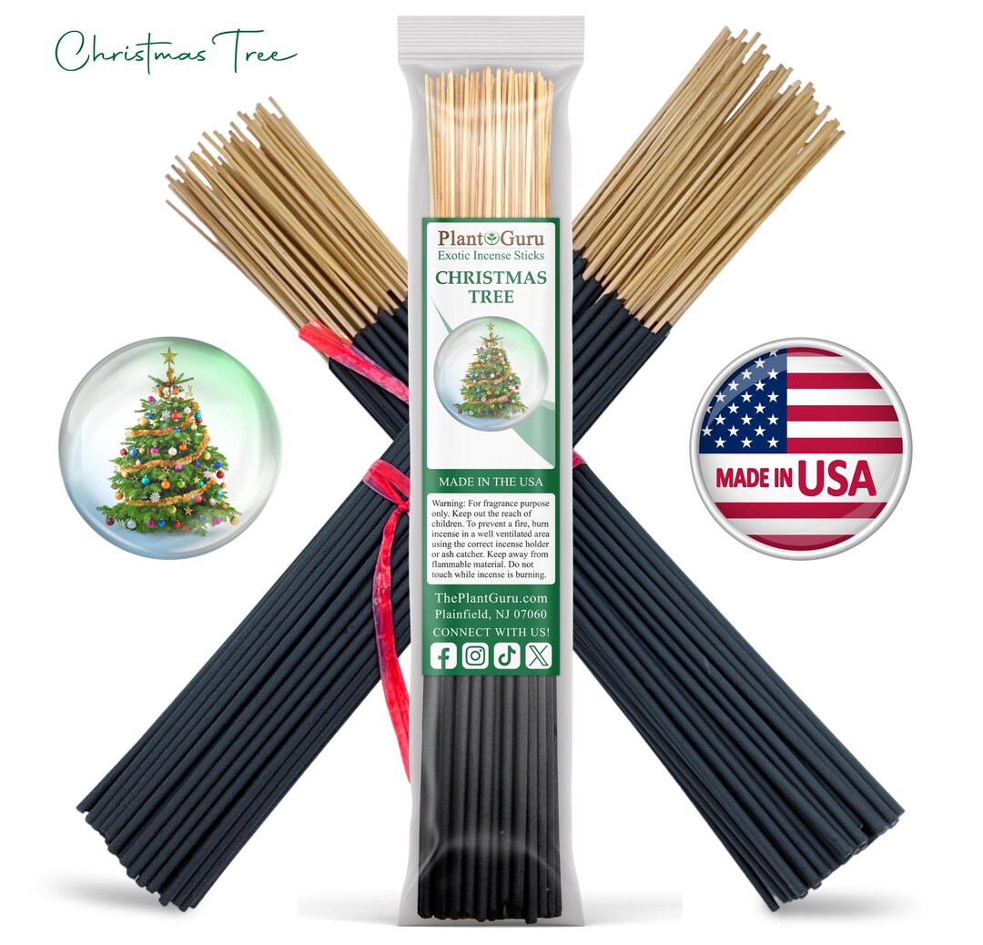 CHRISTMAS TREE Incense Sticks 11" Handmade Hand Dipped Bulk Wholesale ...