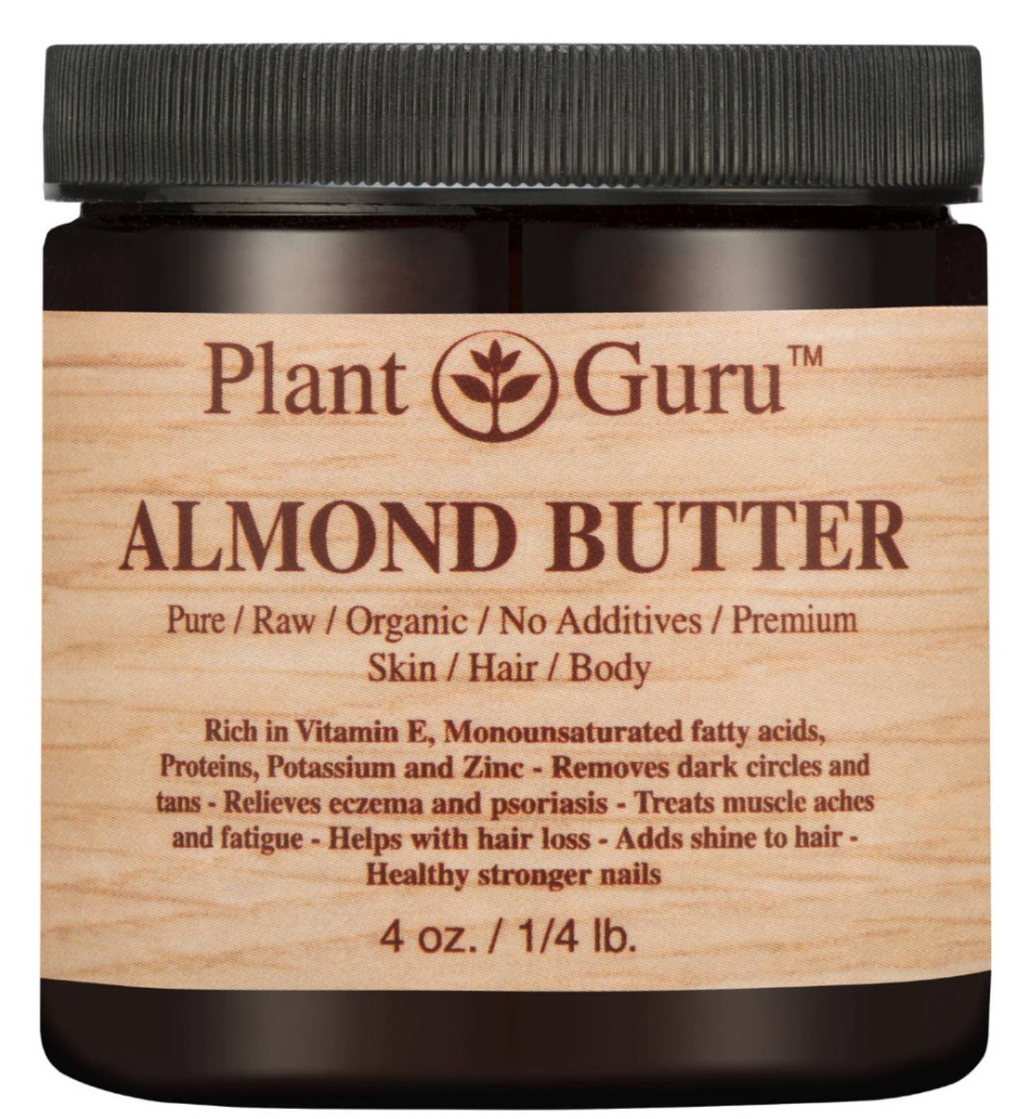 Almond Body Butter 100% Pure Raw Fresh Natural Cold Pressed. Skin, Hair ...