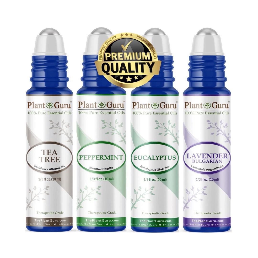 Essential Oil Roll on Set 10ml. Therapeutic Grade Roller Bottles ...
