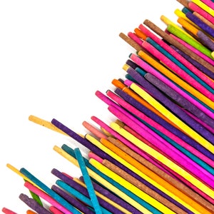 COLORED Unscented Incense Sticks 11" Bulk Wholesale - Natural Joss ...